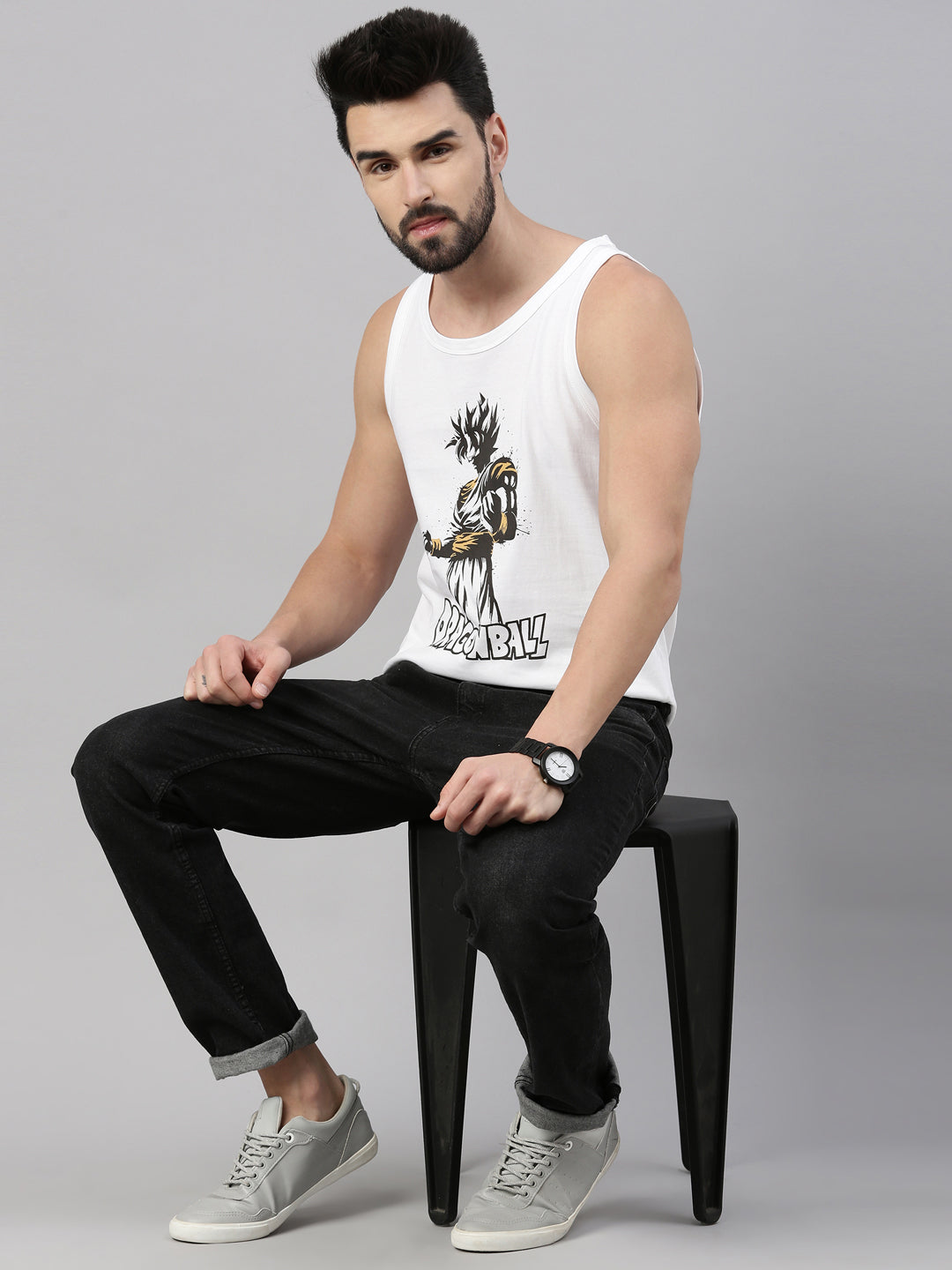 Buy Saiyan Anime Tank Top for Men Online in India – Bushirt